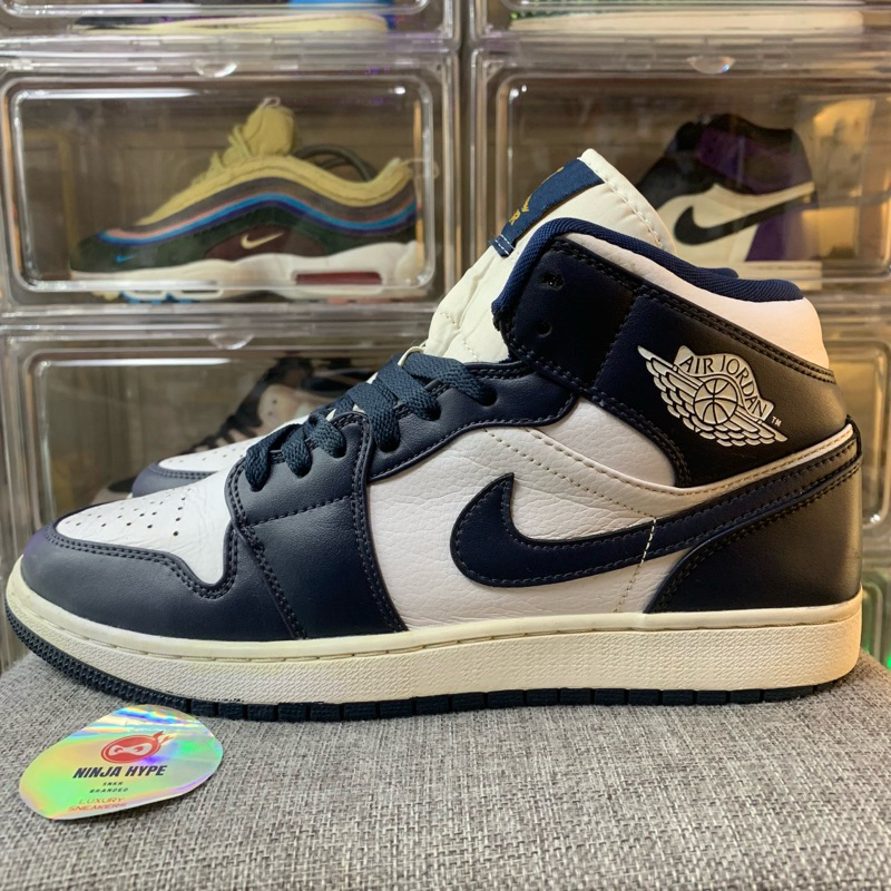 Jual AIR JORDAN 1 MID OBSIDIAN WHITE , AIR JORDAN 1 MID OBSIDIAN ...