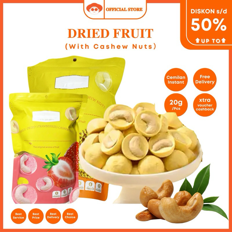 Jual Buah Kering Mede Cashew nuts Durian Nangka Strawberry Mangga ...