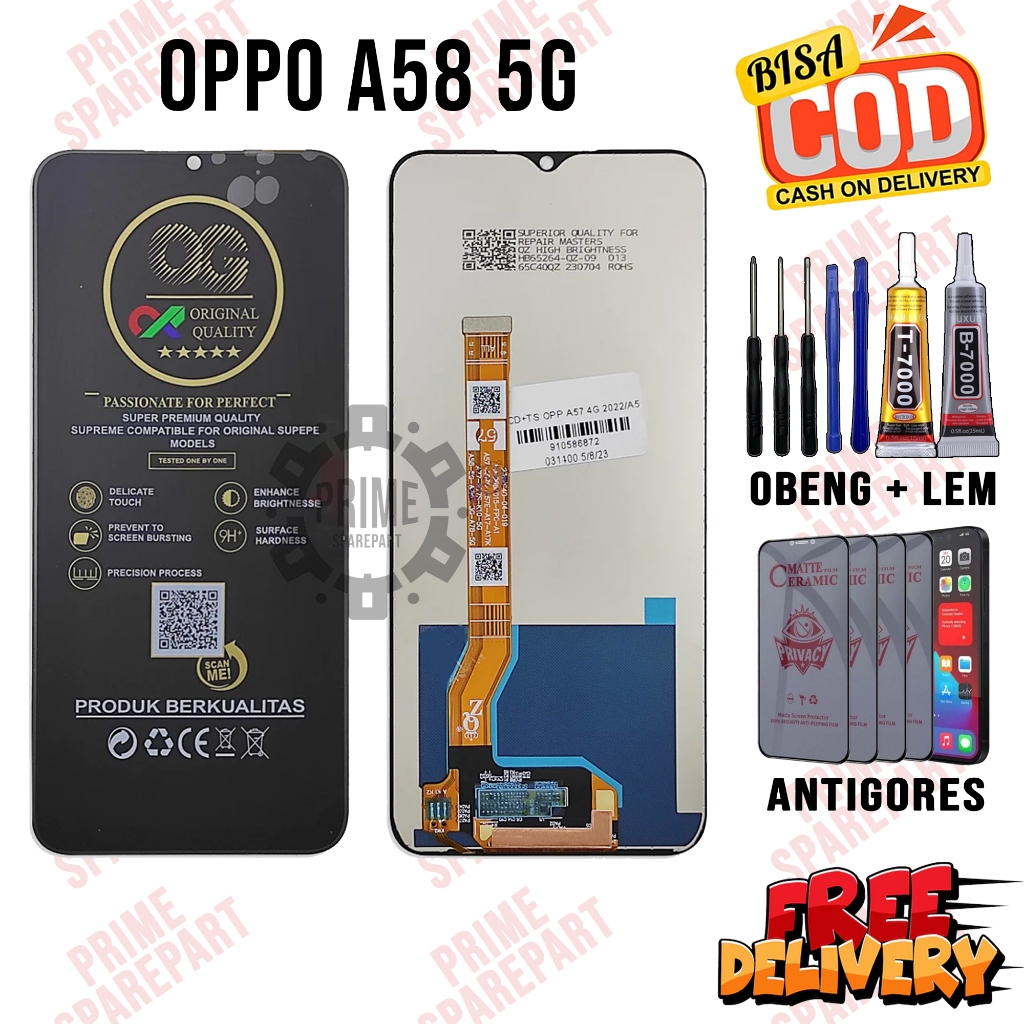 Jual Lcd OPPO A58 5G Original Oem Lcd Touchscreen OPPO A58 5G Fullset ...