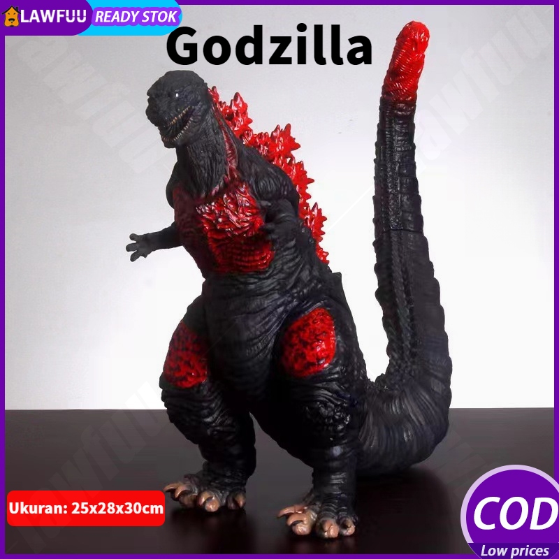 Jual 【Ready】Figure Godzilla Jumbo / Mainan monster Godzila 28cm / Merah ...