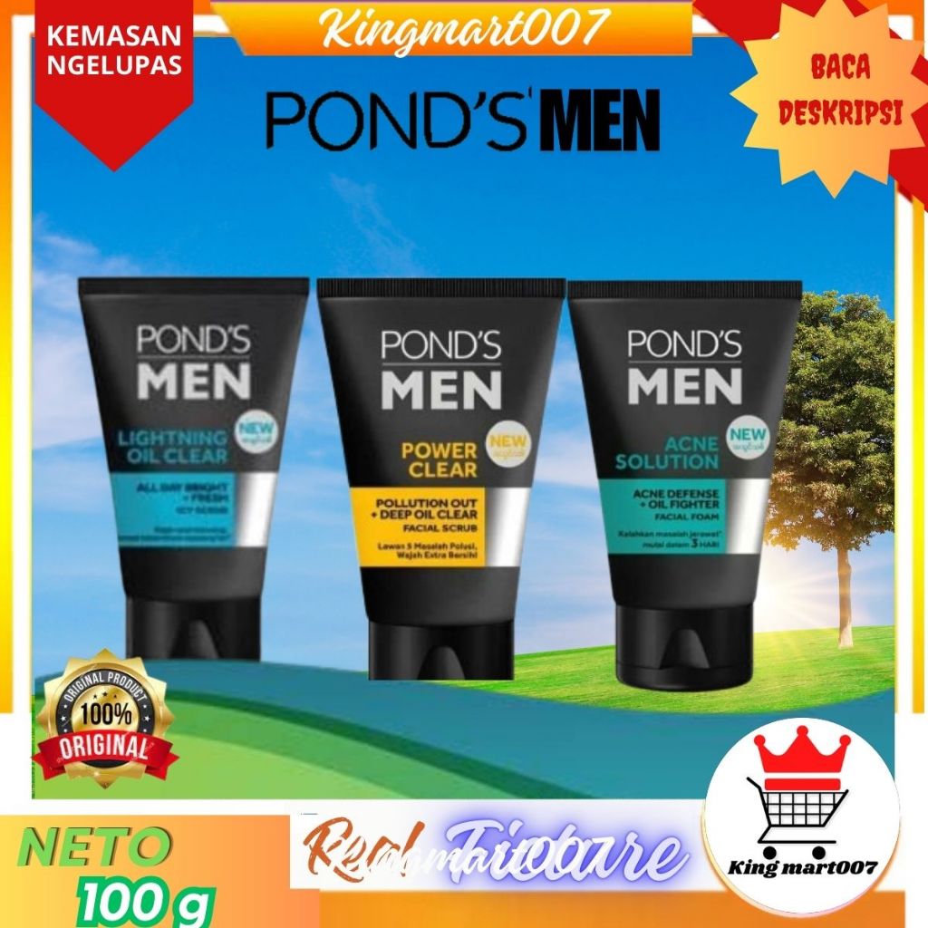 Jual POND'S MEN FACIAL FOAM PENCUCI MUKA LAKI LAKI ( KEMASAN LECET ...