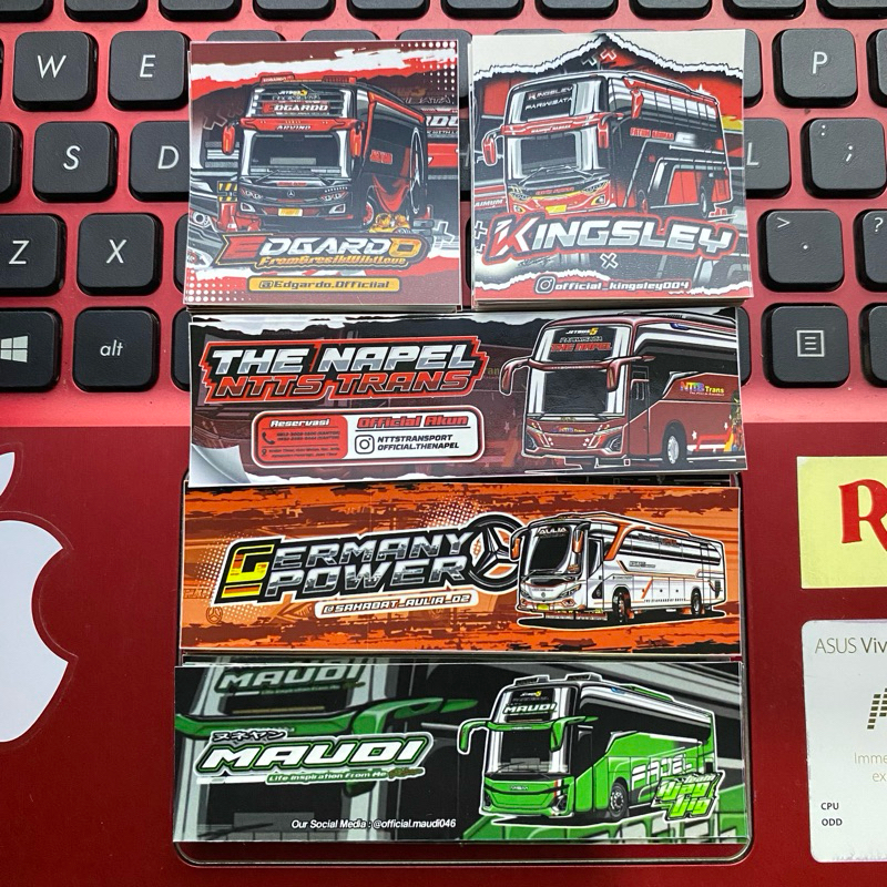 Jual STIKER BUS TELOLET BASURI VYNIL LAMINASI GLOSSY PREMIUM | Shopee ...