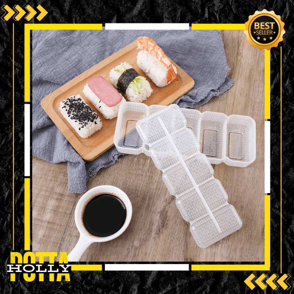 Jual POTTAHOLLY Cetakan Sushi Bento Onigiri 5 Roll / Anti Lengket ...