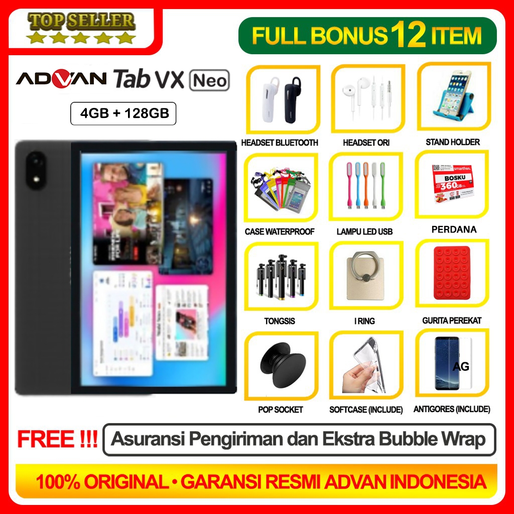 Jual ADVAN Tab Vx Neo 4/128 GB | G5 elite GARANSI RESMI | Shopee Indonesia