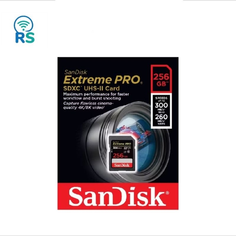 Jual SanDisk 256GB Extreme Pro SD Card SDXC 4K / 8K Video 300MB/s UHS ...