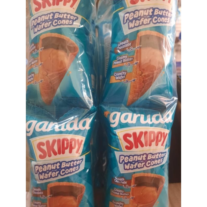 Jual Garuda Skippy Peanut Butter Wafer Cones 1 Renceng | Shopee Indonesia
