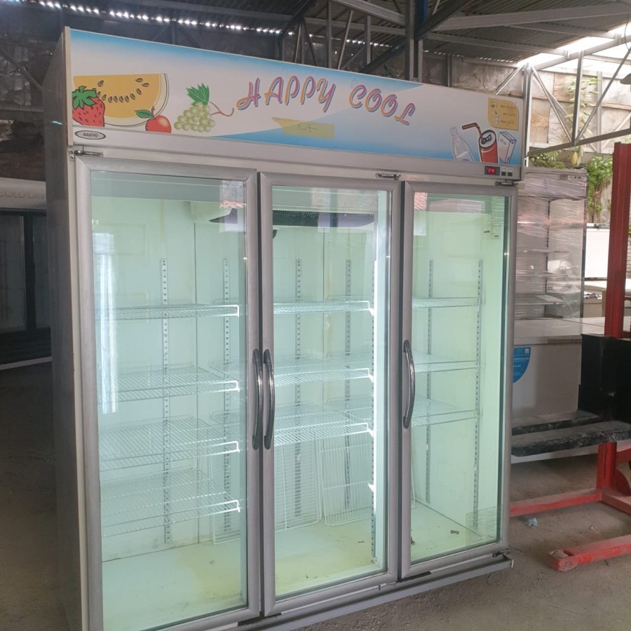 Jual SHOWCASE CHILLER 3 DOORS Merk SANYO Bekas | Shopee Indonesia