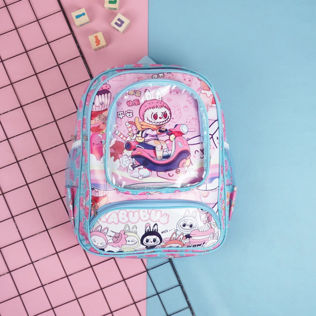 Jual Tas Ransel Sekolah Anak TK SD Viral Karakter Labubu Terbaru Perempuan | Shopee Indonesia