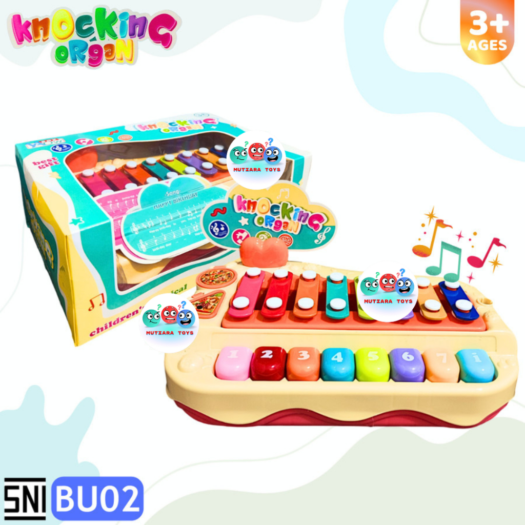 Jual MUTIARATOYS Mainan Edukasi Xylophone knocking Organ BU02 | Shopee ...