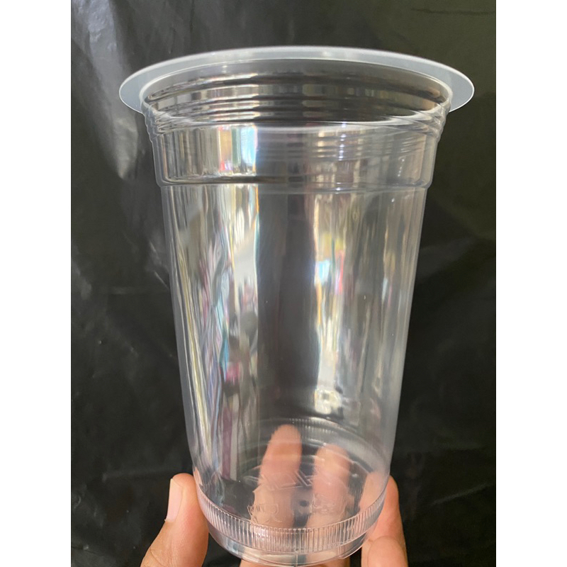 Jual Cup teh poci/gelas popice/Gelas plastik 16oz (50 pcs) | Shopee ...