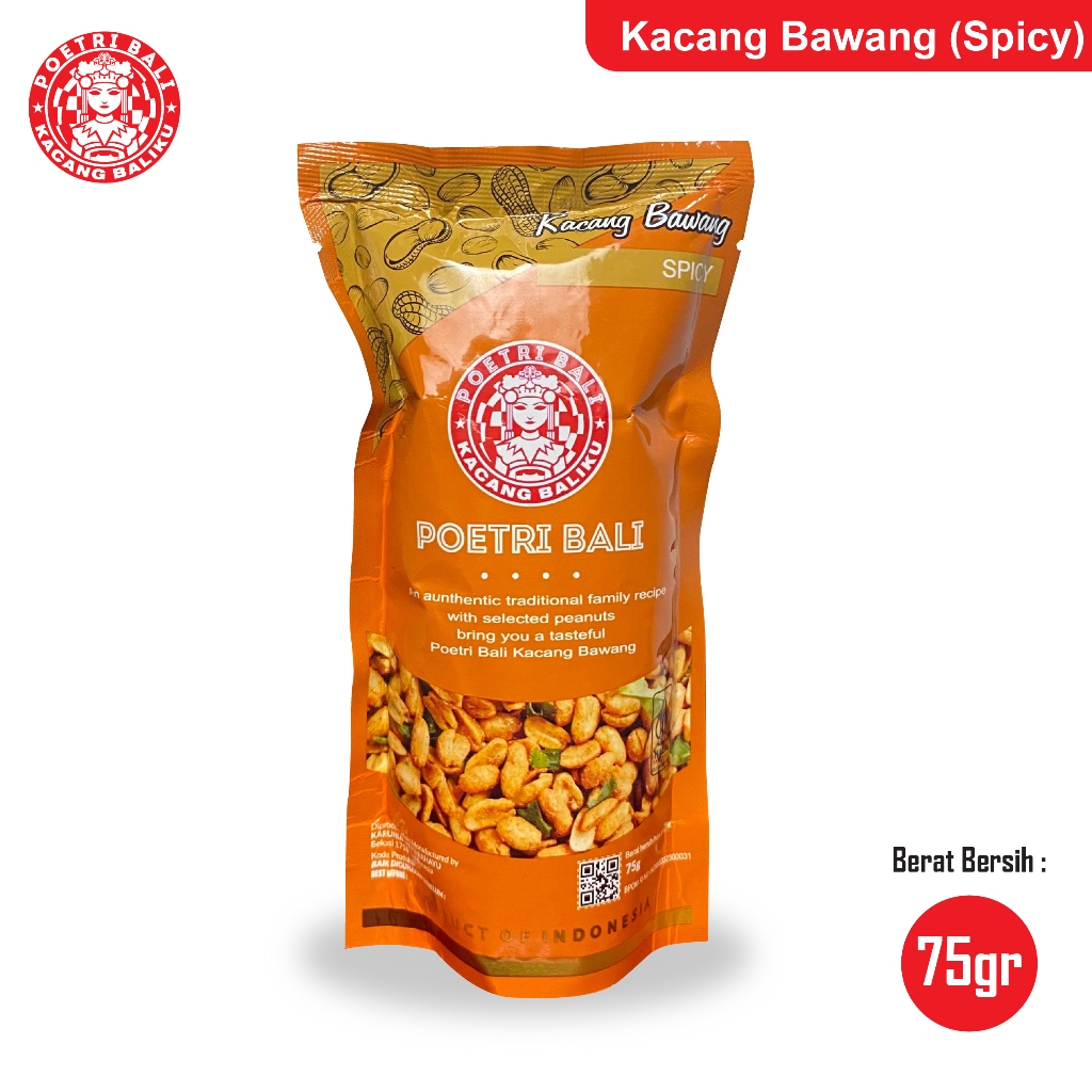 Jual Official Kacang Poetri Bali 75g All varian (Manis,Original,Spicy ...