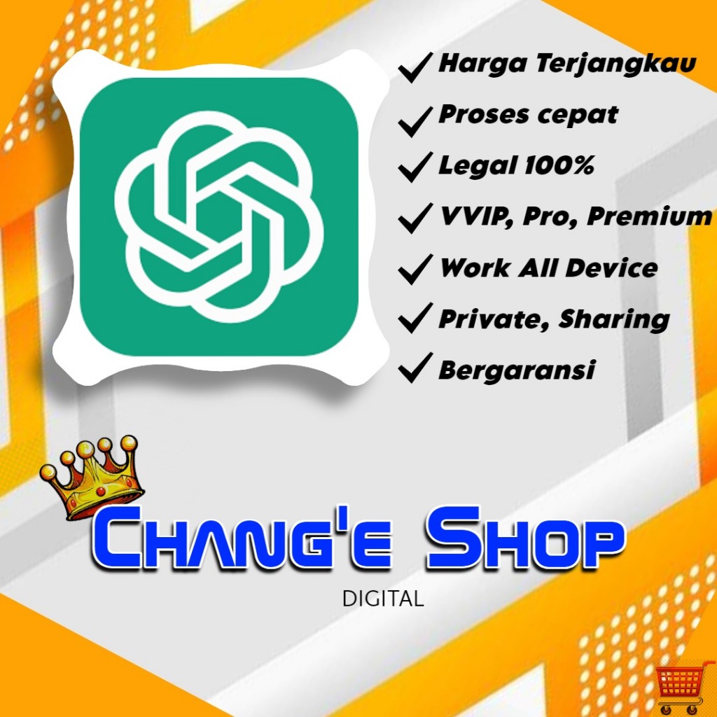 Jual ChatGPT+ Ai Fast Respon!!! 1 Tahun Full Garansi!!! | Shopee Indonesia