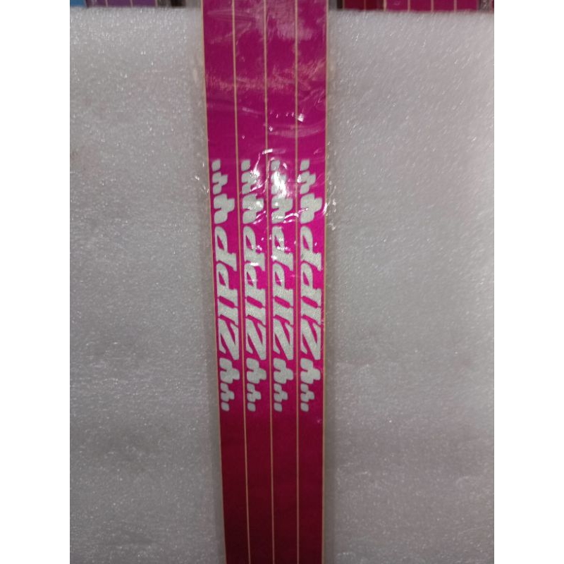Jual stiker pelak motor tulisan zipp (light magenta) | Shopee Indonesia
