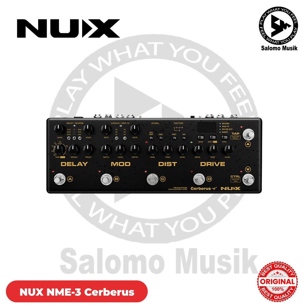 Jual Multi Efek Gitar Nux Cerberus Integrated Effect & Controller ...