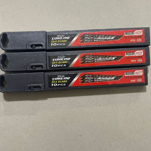 Jual TBMO TOREDO REFILL CUTTER BLADE ISI 10PCS BLACK SK 4 9MM | Shopee Indonesia