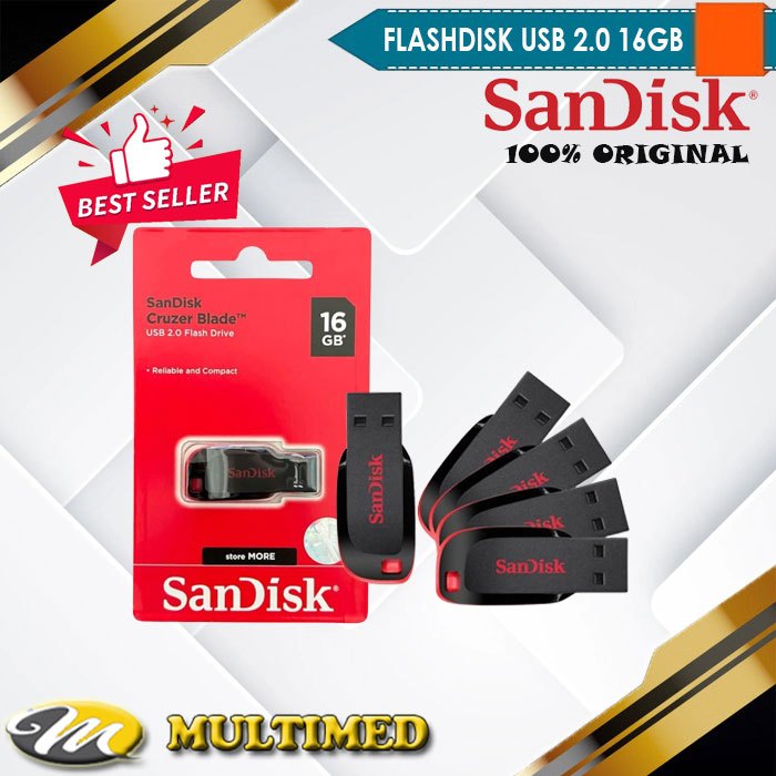 Jual USB Flash Disk / Flashdisk Sandisk Cruzer Blade USB 2.0 16GB ...