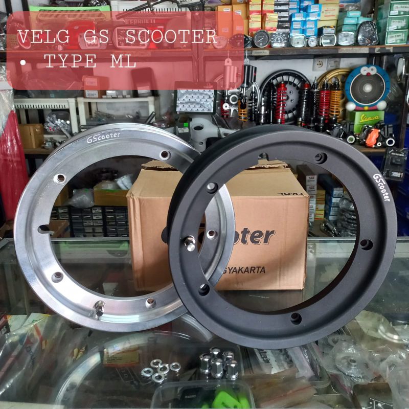 Jual VELG VESPA RING 10 GS SCOOTER ML gsscooter tubeless tubles velk ...