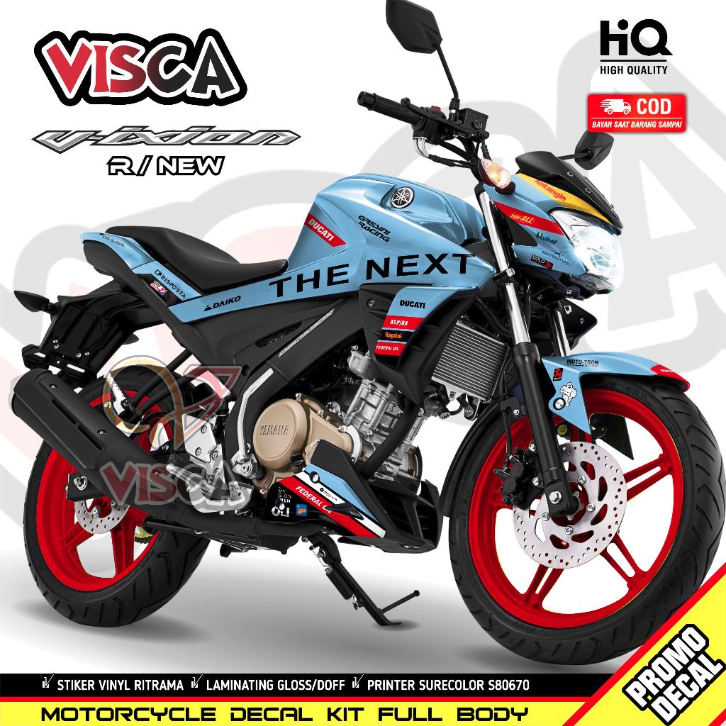 Jual Decal Vixion R Full Body Stiker Vixion R Full Body Striping Vixion ...