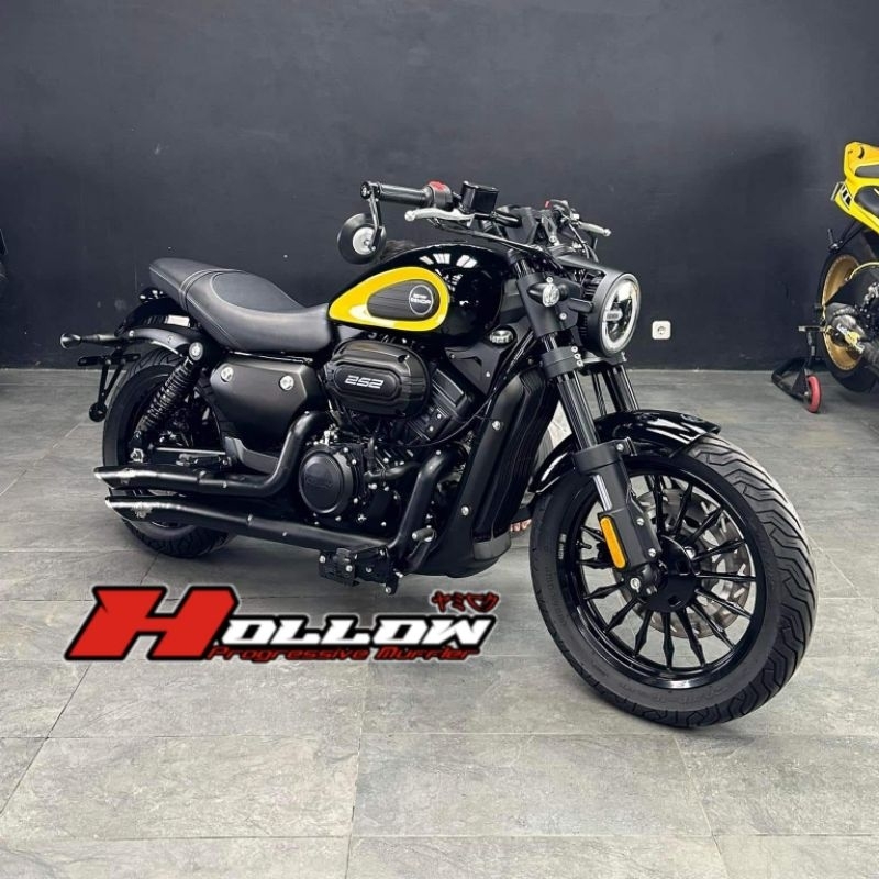 Jual knalpot keeway benda V252C Tipe Roar R2 model lengkung polos dan ...