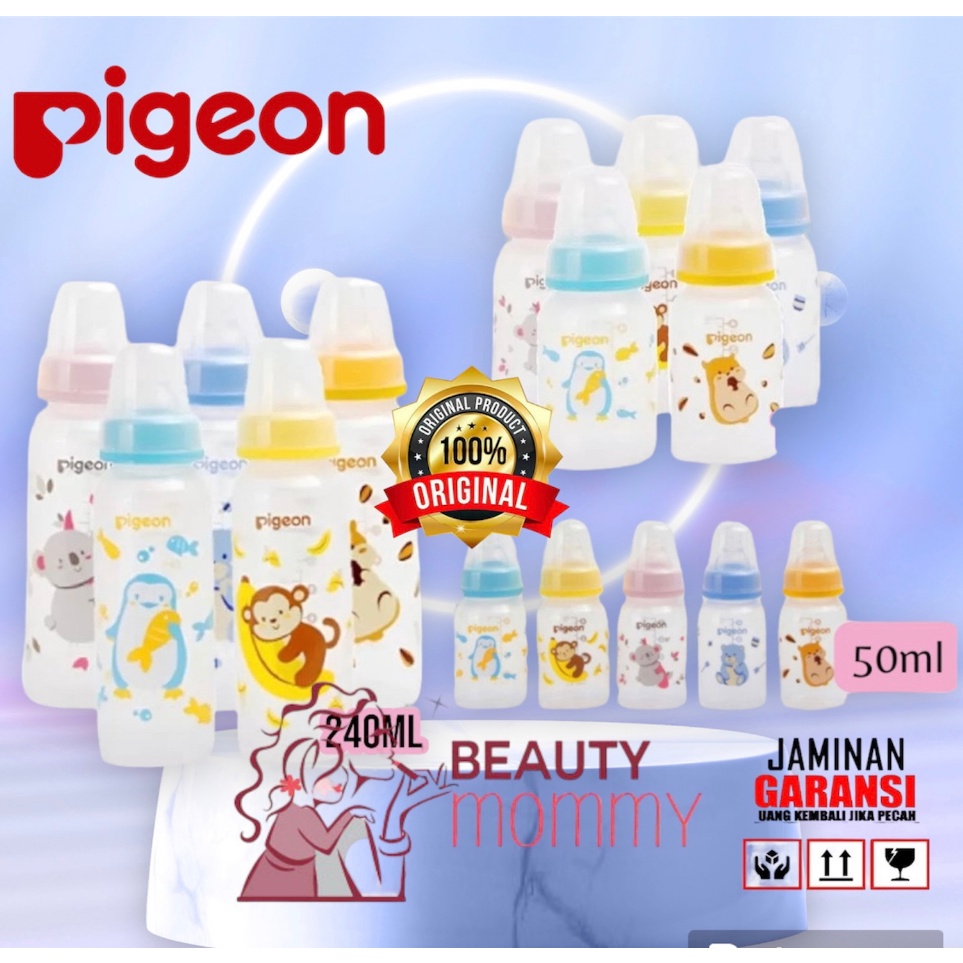 Jual Update Populer Pigeon Botol Susu Bayi Assorted Standard Dot Nipple ...