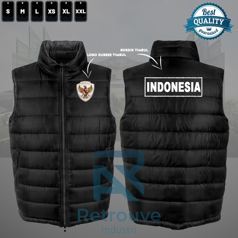Jual Jaket Rompi Gelembung Timnas Garuda Indonesia / Vest Parasut ...