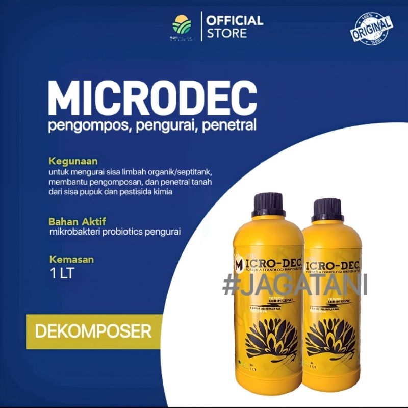 Jual MICRODEC 1LT Dekomposer hayati EM4 pengompos pengurai jamur ...