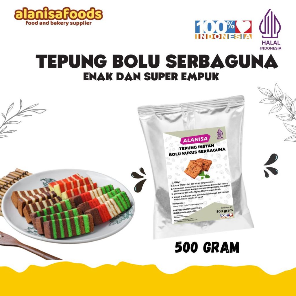 Jual TEPUNG INSTAN ( BOLU SERBAGUNA ) 500GR TERMURAH!! | Shopee Indonesia