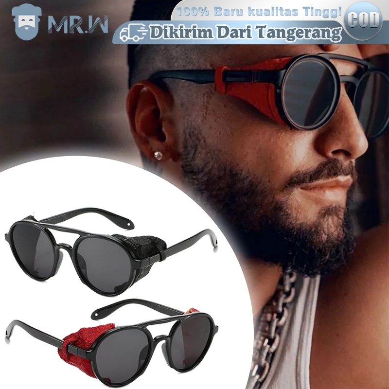 Jual Kacamata Hitam Retro Vintage Sunglasses Kacamata Motor Retro Steampunk Glasses Retro ...