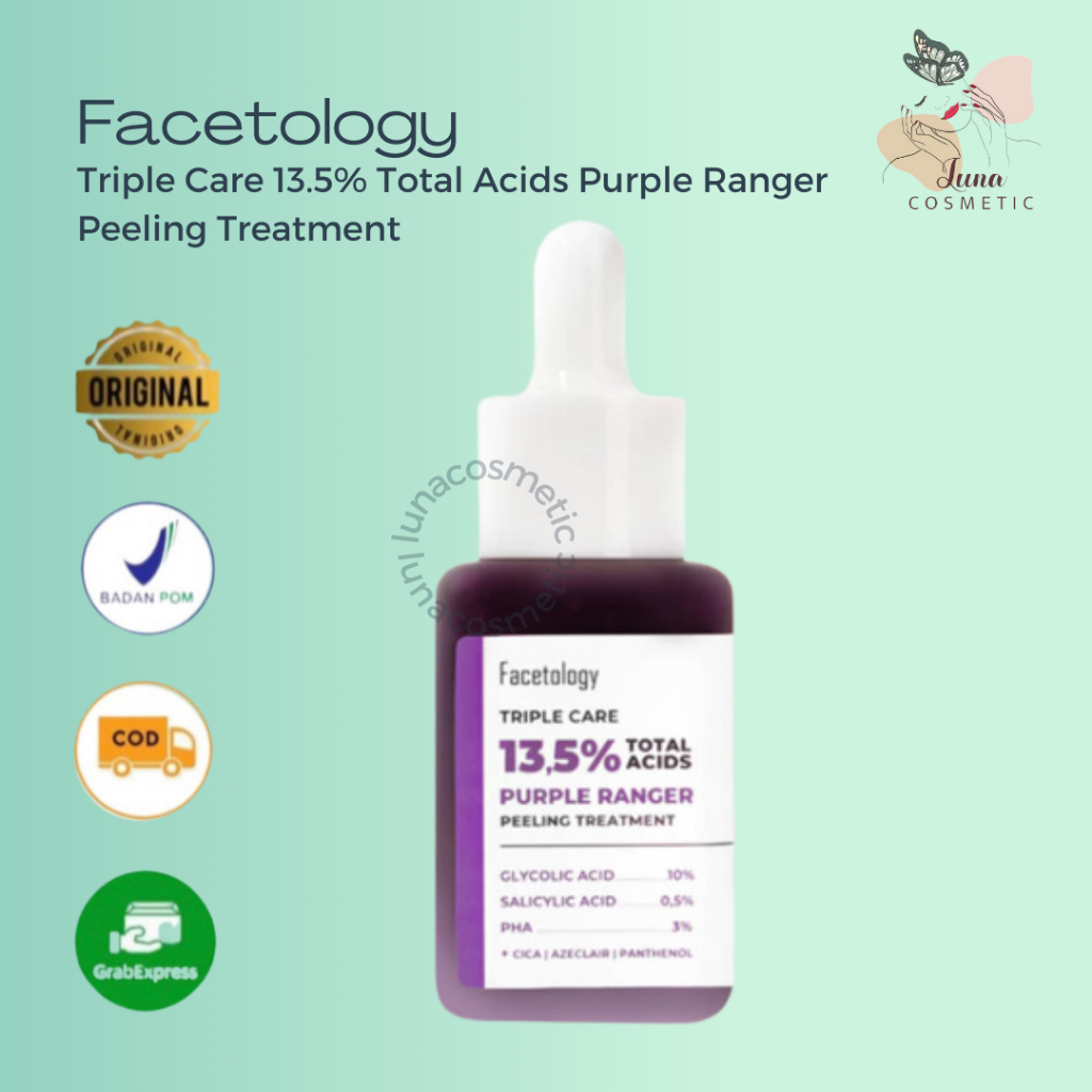 Jual Facetology Triple Care 13.5% Total Acids Purple Ranger Peeling ...