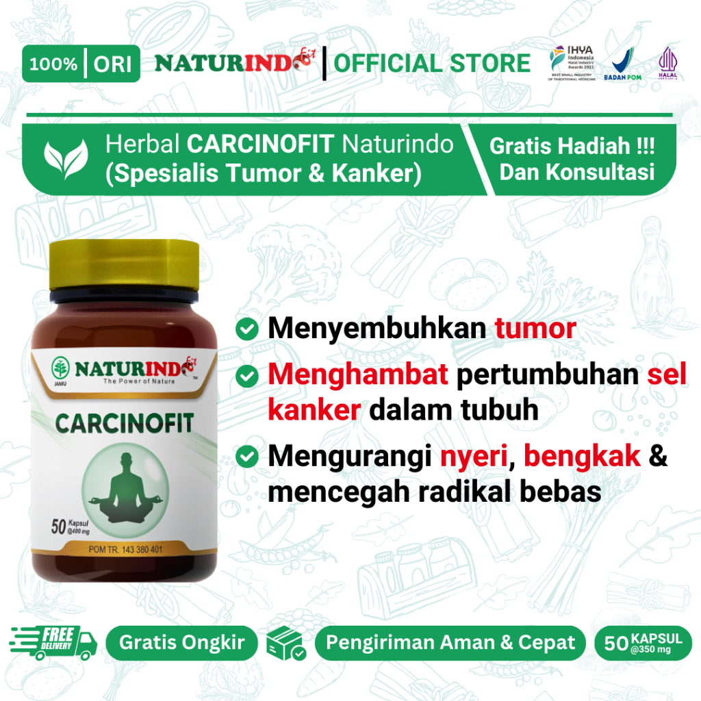 Jual Obat Herbal Naturindo Fit - CARCINOFIT Spesial Atasi Tumor Dan ...