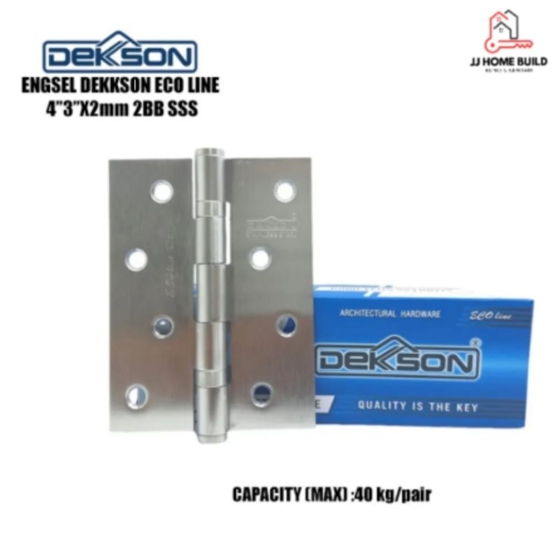 Jual Engsel Dekson 4"x3"x2mmx2BB Stainless Ecoline/Engsel Pintu/Hinge ...
