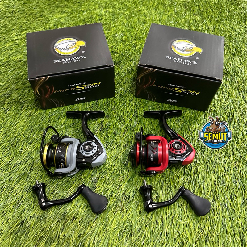 Jual REEL SPINNING SEAHAWK MINI SPIN 500 POWER HANDLE | Shopee Indonesia