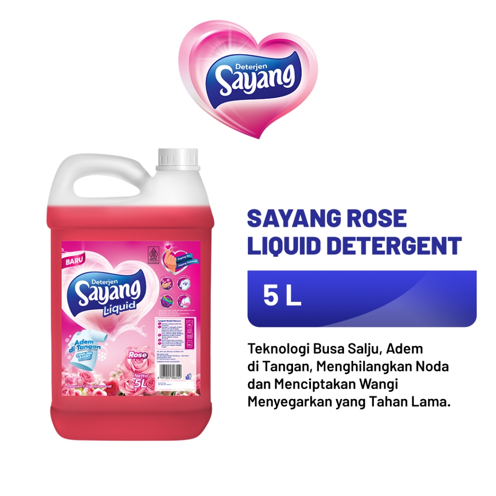 Jual Sayang Rose Liquid Detergent 5 Liter | Shopee Indonesia