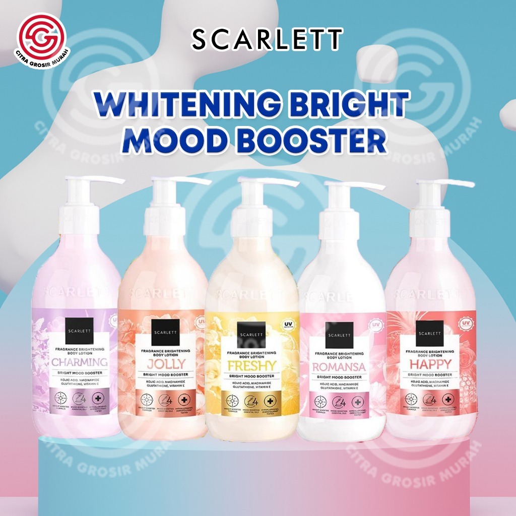 Jual Scarlett Whitening Fragrance Brightening Body Lotion Bright Mood ...