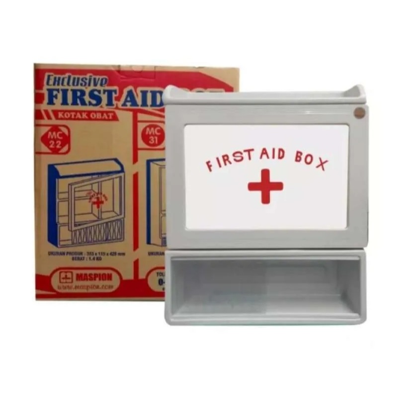 Jual Maspion P3K Kotak Obat - First Aid Box MC-22 dinding | Shopee ...