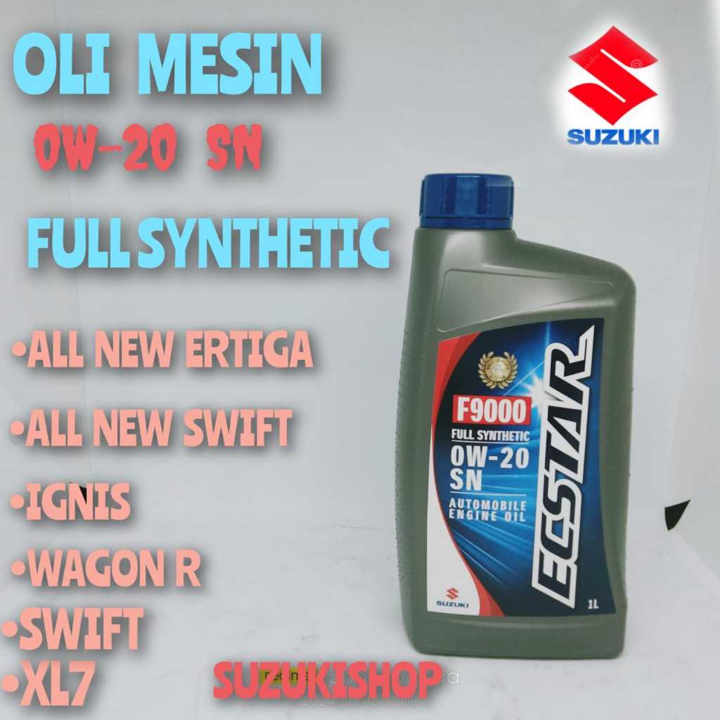 Jual SGO OLI Mesin Ecstar 0W-20 (liter) SN Full Synthetic F9000 untuk ...