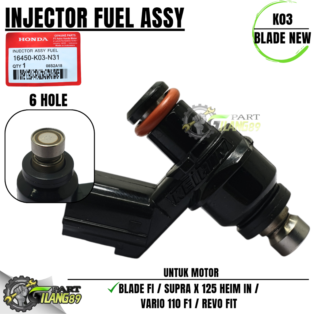 Jual INJECTOR KO3 INJEKTOR BLADE INJEKSI / SUPRA 125 HEIM IN / REVO FI ...