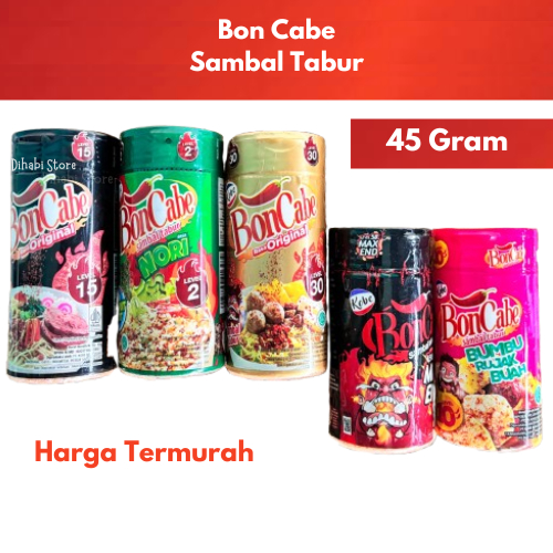Jual Bon Cabe Sambal Tabur Cabai Kering Level 10 , 15 , 30 , Max End ...
