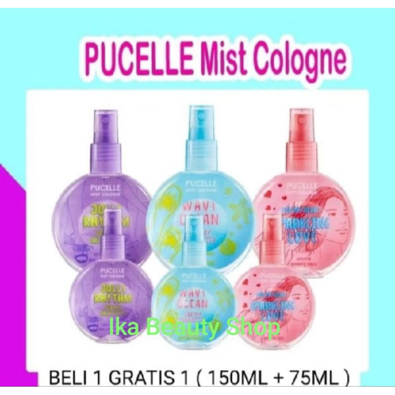 Jual Pucelle Mist Cologne 150ml Gratis 75 ml 4 Variant | Shopee Indonesia
