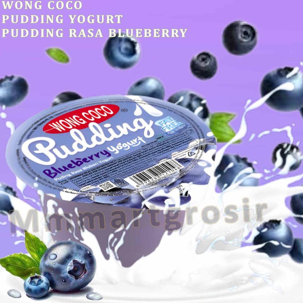 Jual Wong Coco / Pudding Yogurt / Pudding Rasa Blueberry Yogurt / 120gr ...