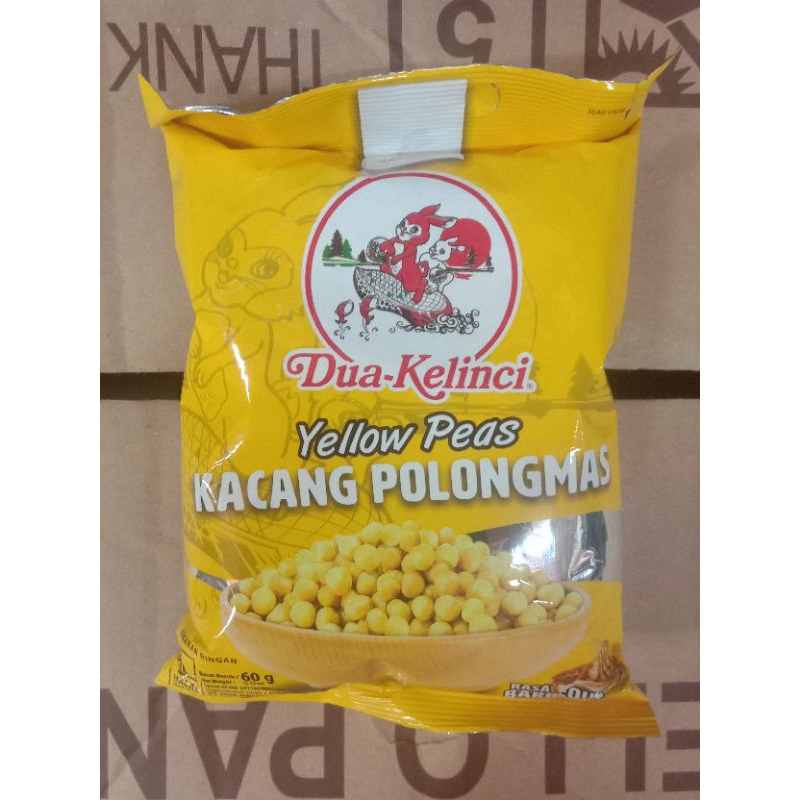 Jual Dua Kelinci yellow peas Kacang polongmas bbq 60g kacang polong ...