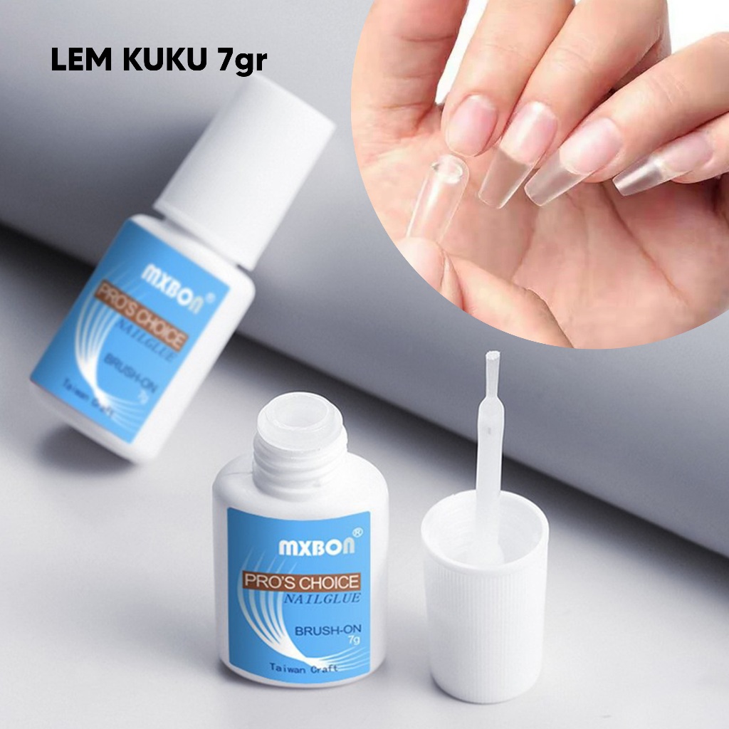 Jual Nail Glue Lem Kuku Palsu 7gr Lem Aksesoris Nail Art Glue Manicure MxBon Lem Kuku Cair ...