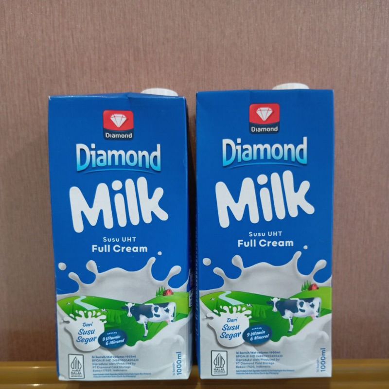 Jual DIAMOND UHT MILK FULL CREAM 1000ML | Shopee Indonesia