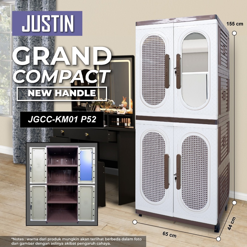 Jual CLUB Plastik JUSTIN Grand CLUB Compact - Lemari Pakaian Plastik ...