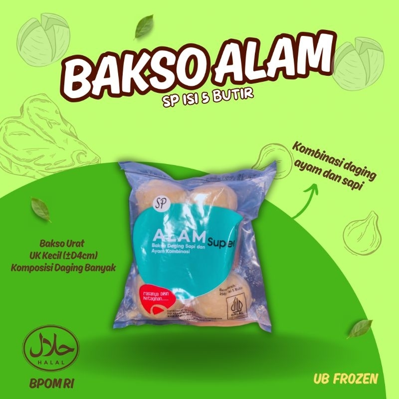 Jual Baso Alam Super URAT SP isi 5 baso urat alam super | Shopee Indonesia