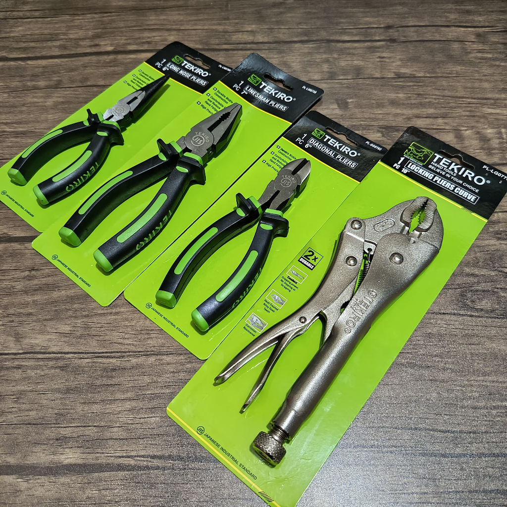 Jual Paket Tang Set 4 Pcs Tekiro / Tang Buaya Bengkok 10 Inch - Tang ...