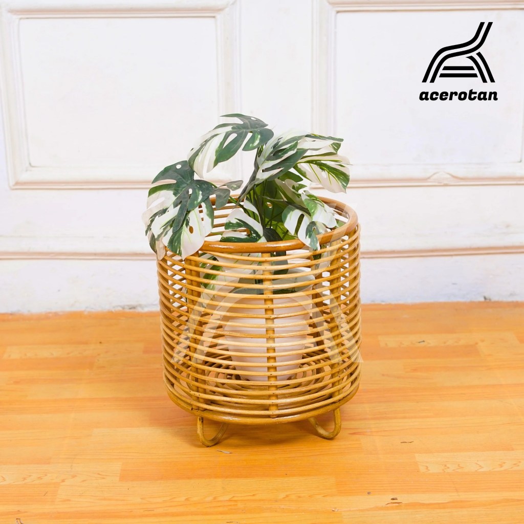 Jual Standing Pot Bunga Rotan Parabola Diameter 40 Cm | Shopee Indonesia