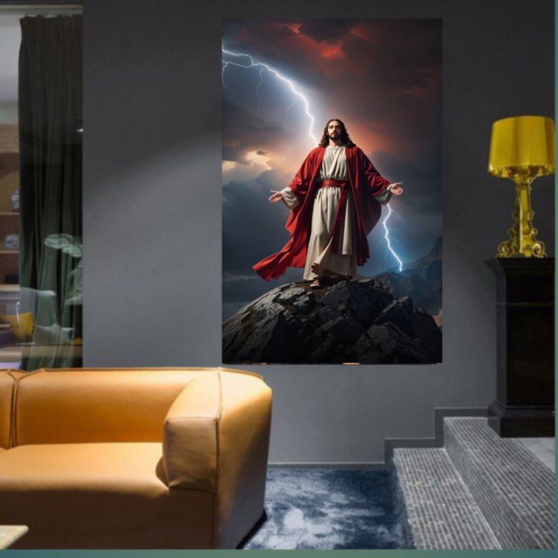 Jual poster cetak,hiasan dinding,gambar tuhan yesus,poster cetak,bisa ...