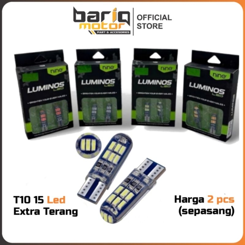 Jual Luminos T10 15 Mata Kedip Diam Jelly - Nine / Lampu LED Sein Kota ...