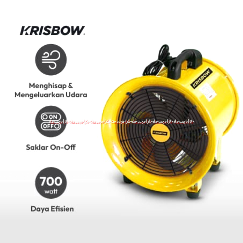 Jual Krisbow 12inch Blower Ventilator Industrial Yellow Alat Mesin Pengering Lantai Dengan Cepat ...